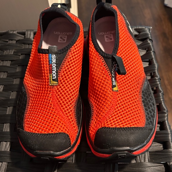 Salomon | Shoes | Salomon Red And Black Athletic Shoes | Poshmark
